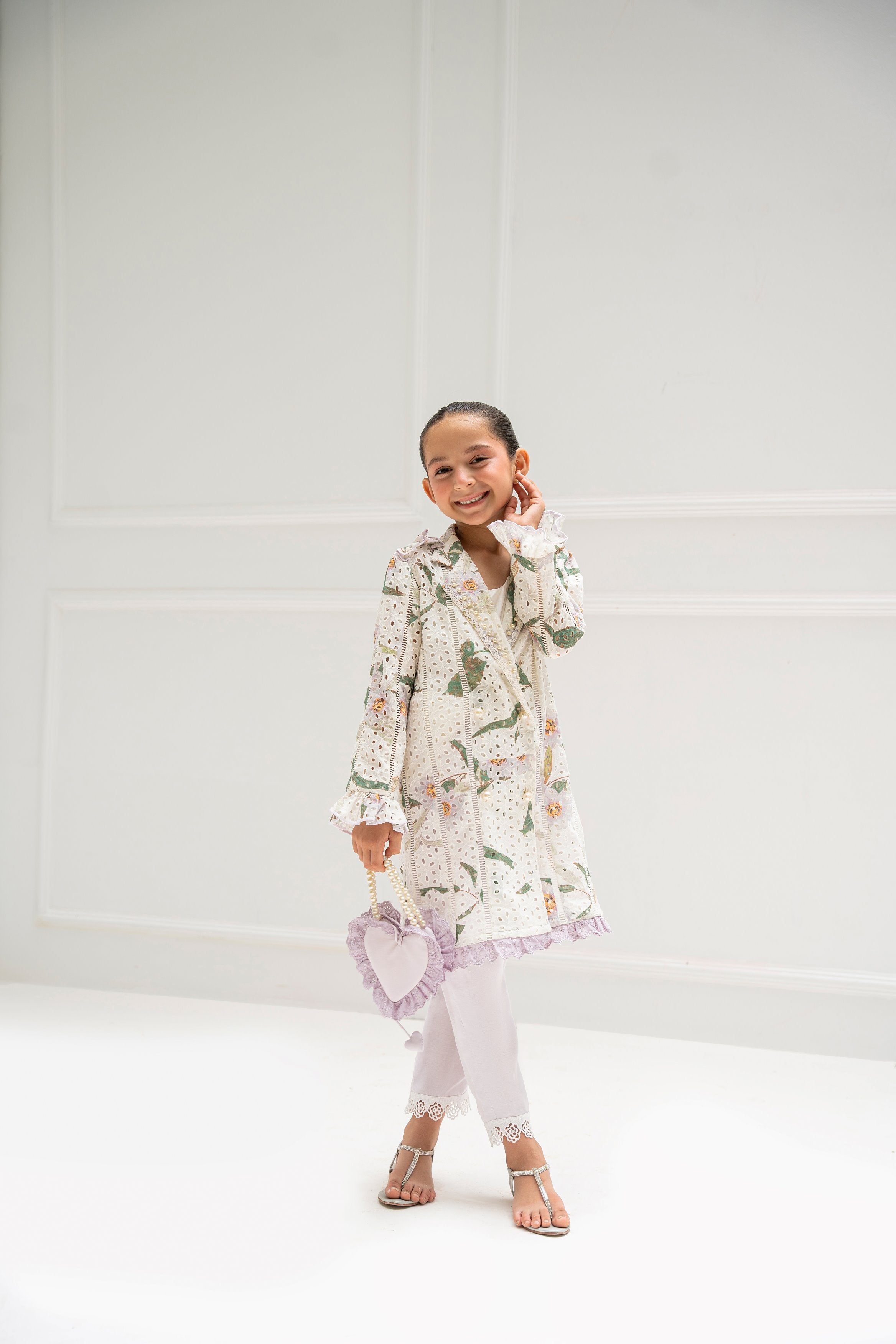 Mini Lilly Blazer Set - Pearl & Lilac – Mia & Mila Luxury