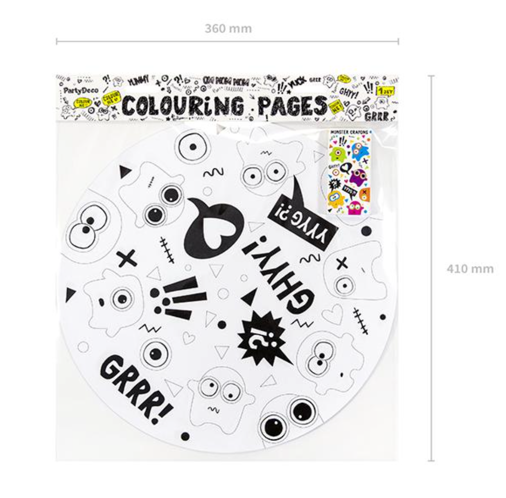 Monster Colouring Pages – Mia & Mila Luxury